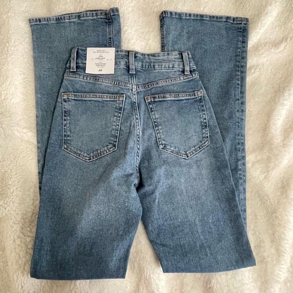 H&M | Jeans | Hm High Waist Flare Stretch Denim Full Length Jeans ...